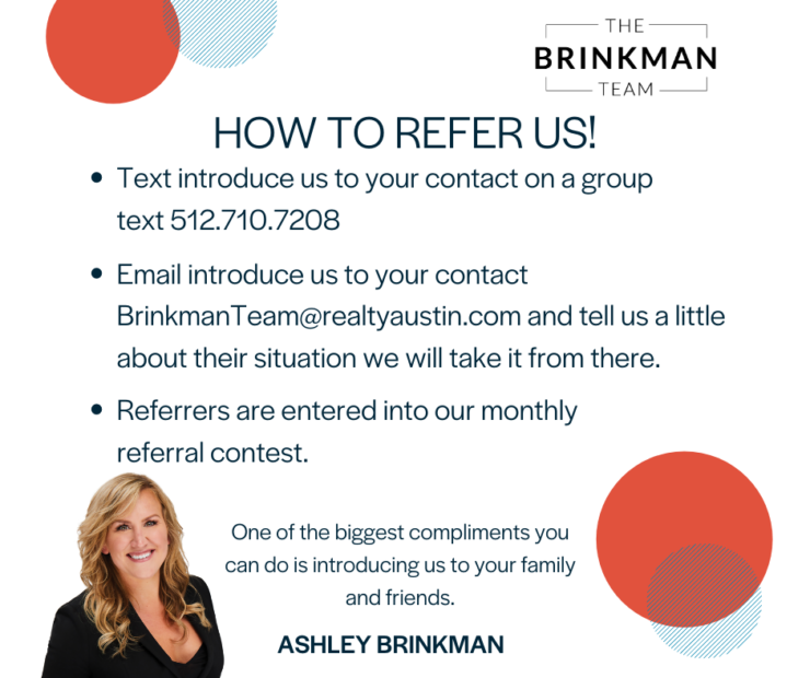 How To Refer Us To Family and Friends - Ashley Brinkman of Realty Austin